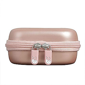 Hermitshell Hard Travel Case for TOZO T10 TWS Bluetooth 5.0 Earbuds True Wireless Stereo Headphones (Rose Gold)