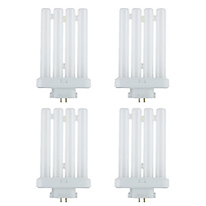 Dysmio Compact Fluorescent 27W Quad Tube, 6500K Daylight Light FML Light Bulbs with GX10Q-4 Base – 2 Pack