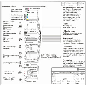 VGEBY1 Brushless Controller, 36V/48V 350W 36V Brushless Motor Controller Brushless Speed Controller Scooter Accessory Tool Brushless Motor Controller 36V Brushless Controller
