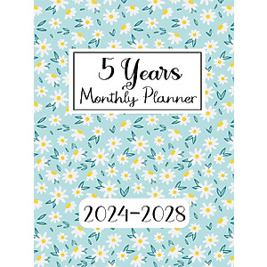 2024-2028 Monthly Planner 5 Years: Calendar 60 Months organizer and Planning 2024-2028, 5 Years calendar and schedule ahead for your project, 171 Pages.