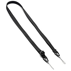 Ringke Shoulder Strap [Phone Lanyard] Designed for Camera Strap and Phone Strap, Adjustable Sturdy Universal Crossbody Strap Compatible with Camera and Phone Case - Black