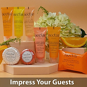World Amenities - Nectar Bulk Conditioner | 300 Count, 1 oz | Sweet Orange Blossom, Mini Travel Size Toiletries (100% Recyclable Tube with Flip Top Cap) Hotel Amenities, Airbnb Rentals.