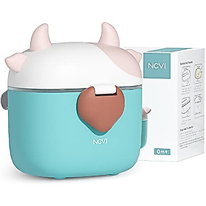 NCVI Baby Formula Dispenser with Scoop and Leveller Portable Storage Formula Containers for Travel, Non-Spill Smart Baby Milk Powder Formula Dispenser for Fruits, Snacks and Nuts (Green)