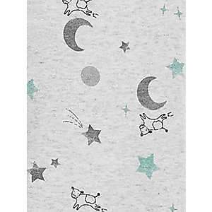 Simple Joys by Carter's Baby Boys' Snug-Fit Footed Cotton Pajamas, Pack of 3, Avocados/Tie Dye, 12 Months