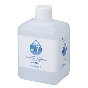HORIBA 100-7 pH 7 Standard Solution +/- 0.02 pH (pH 6.8 at 25° C) - 17 oz (500mL) Bottle, Made in Japan