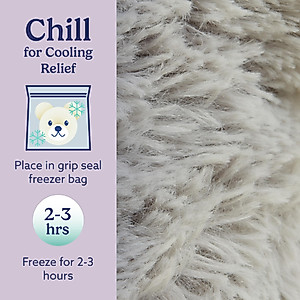 warmies Microwavable & Weighted Stuffed Animals, Gray Penguin - Heated Stuffed Animal Plushie for Warmth & Comfort - Cute Soft Plush Toys for Adults & Children (Boys, Girls, Babies & Toddlers)