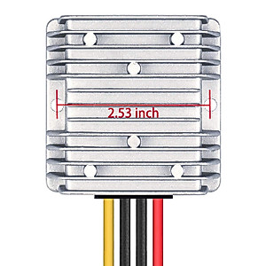 Cllena DC 8V-40V to 12V 10A Automatic Buck Boost Converter Step Down/Up Regulator Voltage Reducer Converter Waterproof Regulated DC Power Supply for Golf Cart Club Car LED Light