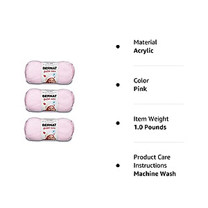 Bernat 166030-2001 Softee Baby Yarn - Solids - Pink