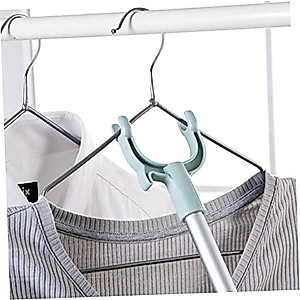 Alipis 2pcs Clothing Racks for Home Heavy Duty Hook Ceiling Hangers Clothesline Retractable Clothesline Outdoor Retractable Clothes Rods Adjustable Clothes Pole Extended Closet Pole Props
