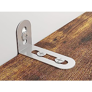 HOMEFORT Wooden Geometric Bookshelf,6-Tier S-Shaped Bookcase,6 Shelf Morden Bookshelves,Unique Freestanding Tall Book Shelf and Book Case for Bedroom and Living Room Home Office,Rustic Brown