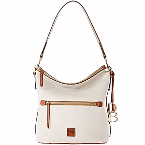 Dooney & Bourke Handbag, Pebble Grain Large Sac Shoulder Bag - White