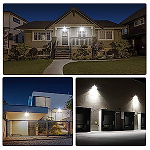 LEPOWER 100W LED Flood Light Outdoor, Plug in Exterior Work Light, 500W Halogen Bulb Equivalent, IP66 Waterproof, 8000LM, 6000K, Outdoor Floodlight Fixture for Backyard, Garden, Garage, Playground