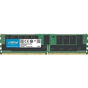Crucial DDR4-2933 32GB/4Gx72 ECC/Reg CL21 Server Memory CT32G4RFD4293