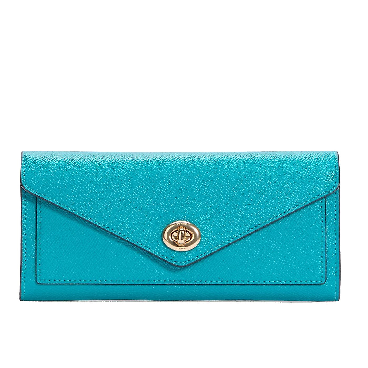 Crossgrain Envelope Wallet With Turnlock