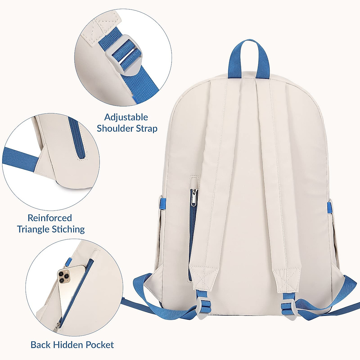 Lohol Lightweight & Casual Daypacks for Men, Women & Students, Perfect Daily Backpack for School, Work, and Travel (Yellow)