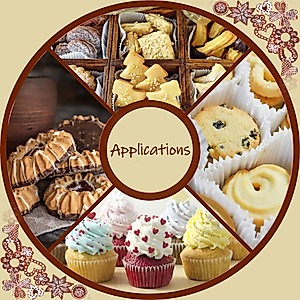 Cookie Press and Icing Set, Aluminium Alloy Cookie Decorating Tools, Excellent Baking Supplies, Including 13 Cookie Pattern Discs and 8 Icing Nozzles