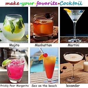 Mixing Bar Spoon 10 Inches 18/10 Stainless Steel Spiral Pattern Morphine Bartender Whiskey Cocktail Shaker Spoon