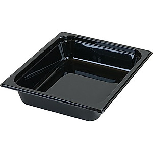 Carlisle FoodService Products 10420B03 StorPlus High Heat Food Pan, 2.5" Deep, Half Size, Black