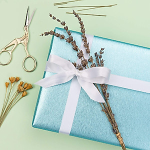 WRAPAHOLIC Wrapping Paper Roll - Blue with Metallic Shine for Birthday, Holiday, Wedding, Baby Shower - 30 inch x 16.5 feet