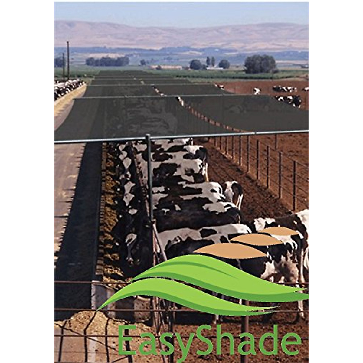 EasyShade 50% Black Shade Cloth Taped Edge with Grommets UV 12ft x 8ft