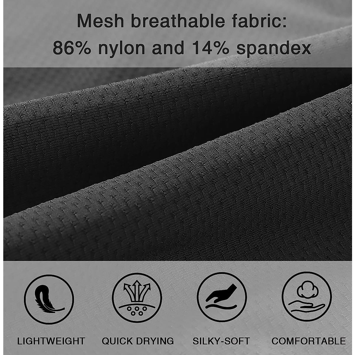 RHYFF Womens Underwear Breathable Mesh Bikini Panties Stay Fresh Ladies Panty Stretches Soft Hipster Briefs Travel Underpants（R7002-Black-XL）