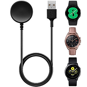 Charger for Samsung Galaxy Watch 4/4 Classic/3/Active 2/Acitve, Replacement USB Charging Cable Cord Dock Stand for Galaxy Watch 4/4 Classic/3/Active 2/Acitve
