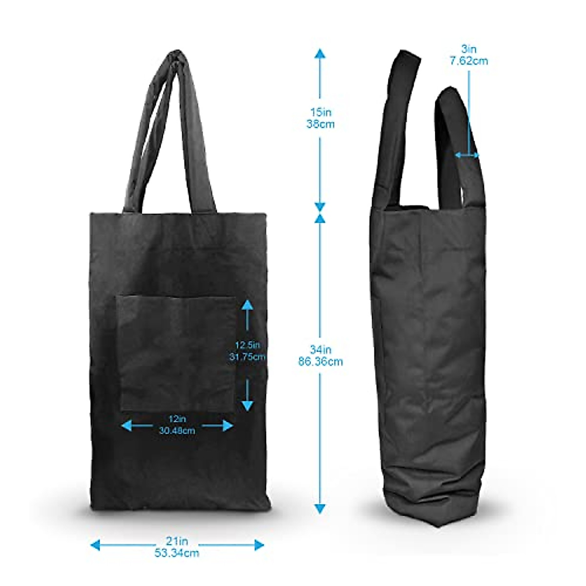 Over-the-Shoulder Multipurpose Extra Large Waterproof Laundry Storage Utility Bag, Caddy, Hamper