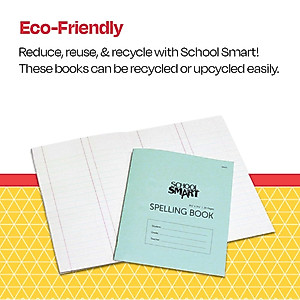 School Smart - 85471 Blank 24 Page Spelling Books, 5-1/2" W x 8-1/2" L (Pack of 48)