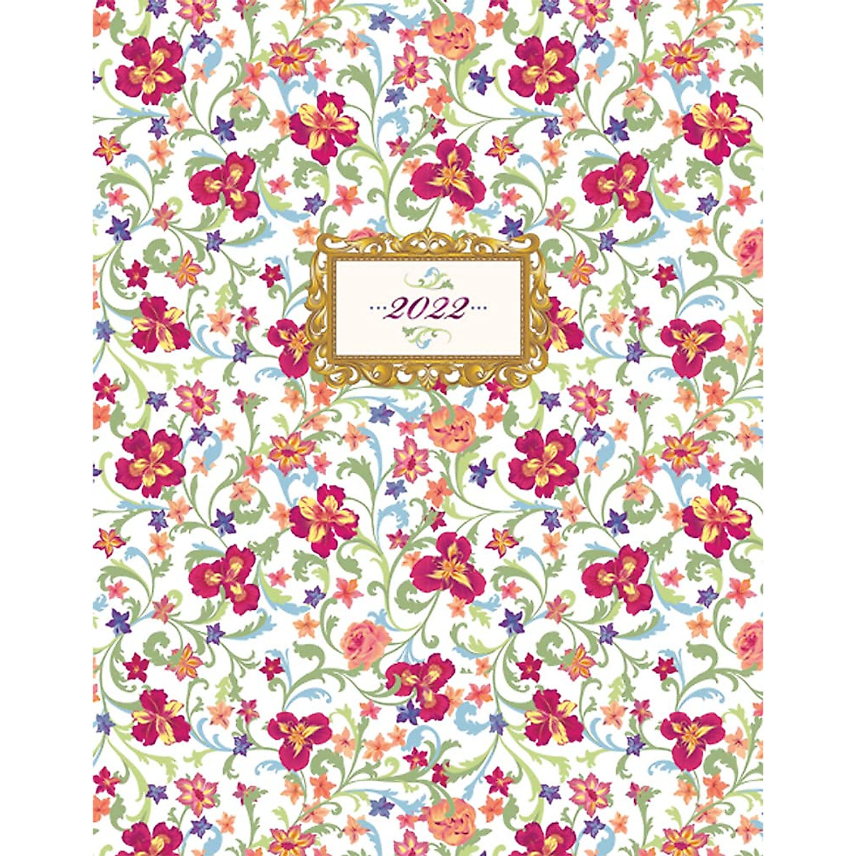 Tuscan Treasure 2022 6 x 7.75 Inch Weekly Desk Planner with Foil Stamped Cover by Plato, Planning Stationery