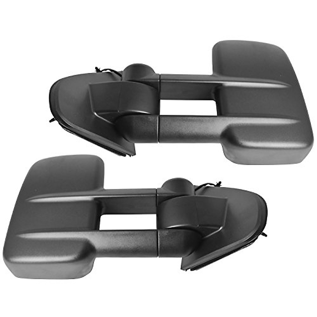 Trail Ridge Tow Mirror Power Heated Textured Black Pair Set for Silverado Sierra