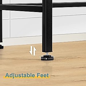Small Console Table Black Entryway Table Modern Narrow Long Sofa Table Skinny Hallway Table Thin Behind Sofa Table Console Tables for Entryway 31.5 Inch with 2 Hooks, Sofa Side Display for Hallway