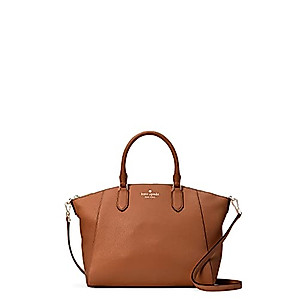 Kate Spade New York Parker Medium Leather Satchel Warm Gingerbread