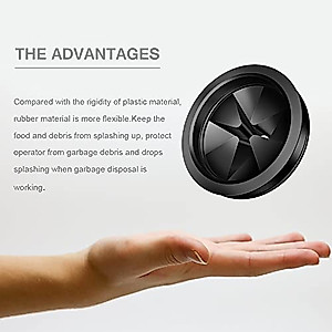 Garbage Disposal Splash Guard Collar Sink Baffle Cover Kitchen Disposal Replacement Waste Food Disposal Accessories Part for Whirlaway, Waste King, Sinkmaster and GE Models (3 1/8 Inch in Diameter)