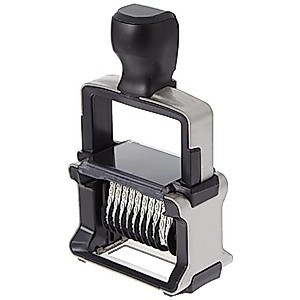 Trodat 10-Digit Self-Ink Number Stamp, Black