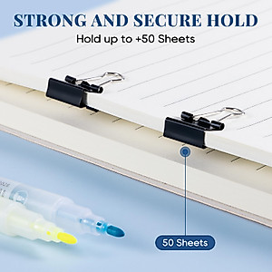 Small Binder Clips Bulk 864 PCS - Mini Binder Clips 15mm Paper Clip 5/8 Inch Paper Clamps, Micro Black Metal Binding Paperwork Clamp, School Teachers Office Supplies