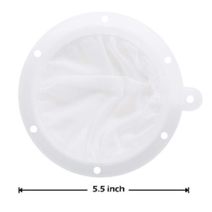 Toncoo 5.5-Inch Premium Food Filter Strainer, 200 Mesh Food Grade Filter Mesh, Tritan BPA Free Strainer Compatible with 5 Inch Kitchen Funnels, Ideal for Filtering Coffee, Juice, Oils, Wine, Soy Milk