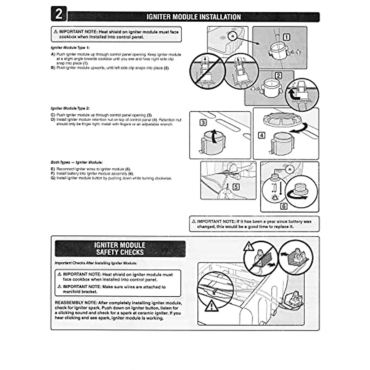 Weber 67847 Battery Electronic Igniter Kit with Ceramic Collector Box for Genesis (2008-2010)