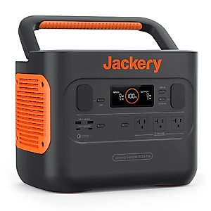 Jackery Explorer 2000 PRO Portable Power Station, 2160Wh Capacity with 3x2200W AC Outlets, Fast Charging, Solar Generator for Home Backup, Emergency, RV Outdoor Camping (Solar Panel Optional)
