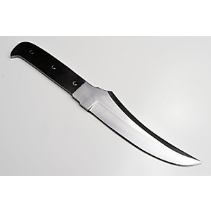 Whole Earth Supply 1095 High Carbon Steel Upswept Knife Blank Blade Hunting Skinning Skinner 1095HC