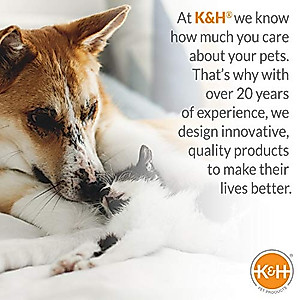 K&H PET PRODUCTS Thermo-Snuggle Cup Bomber - Indoor Heated Cat Bed Chocolate 14 X 18 Inches