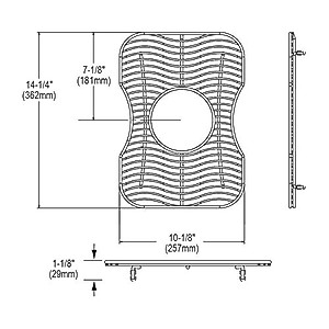 Elkay LKWBG1216SS Stainless Steel Bottom Grid,Silver