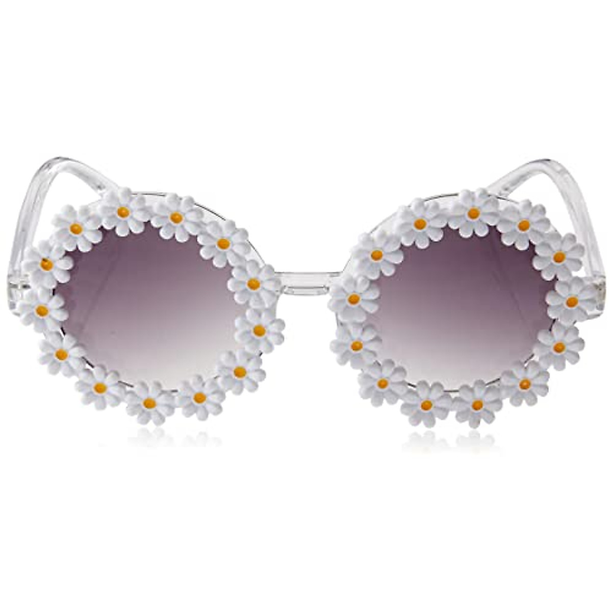Circus NY by Sam Edelman Women's CC346 Daisy Flower Round Sunglasses with UV400 Protection - Trendy Gifts for Her, 49mm