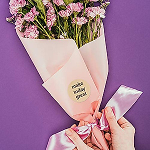 1000 Pieces Be Kind Stickers Motivational Saying Stickers Natural Kraft Inspirational Sealing Stickers for Office Home Party, 5 Styles, 1.5 Inches