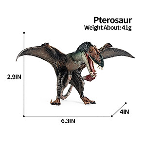 Pterodactyl Dinosaur Action Figures Realistic Flying Toy | Movable Mouth | Pteranodon Dino Toys | Pterosaur Model Toys | Cake Toppers Dinosaur Toys for Boys and Girls