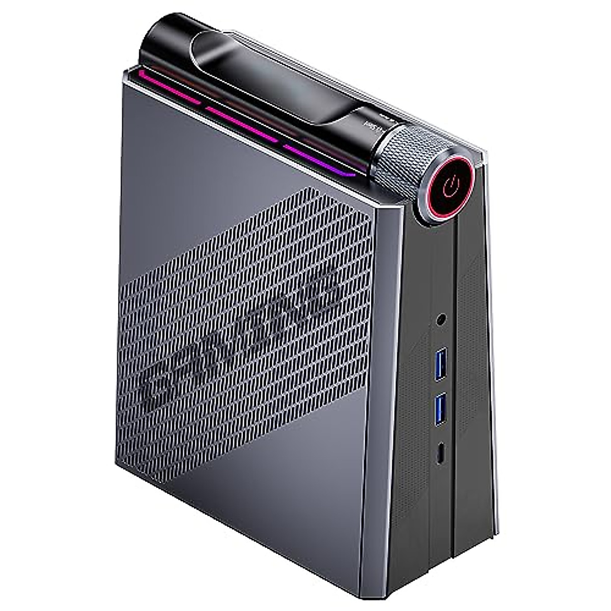 [Gaming PC] Mini PC Ryzen 9 6900HX(up to 4.9Ghz), 32GB DDR5(Dual Channel) 512GB NVMe SSD Mini Computers with AMD Radeon 680M(12 cores/2200 MHz), WiFi6/BT5.2/RGB Lights/3 Modes Mini Desktop for Gamer