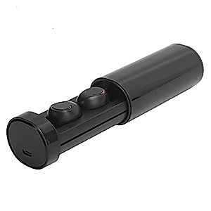 Wireless Headset, Dual Ear Mini Sports Stereo Bluetooth Earphone, Automatic Power-On Pairing, Compatible with Mobile Phone and Tablet Music Devices(Black)