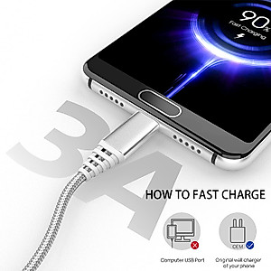 USB C Charger Cable 10FT+6FT,Long Fast Charging Cord for Samsung Phone S20 FE 5G/S22 Plus Ultra A12 A13 A14 A54 A03S,Galaxy Tab A 10.1 2019/8.0 2017/8.4 2020/10.5",Tab A7 10.4",Tab S6/Lite S7 Tablet
