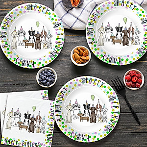 Xigejob Puppy Dog Birthday Party Supplies, Dog Party Decorations Tableware, Paper Plate, Cup, Napkin, Tablecloth, Cutlery, Straw, Puppy Dog Theme Birthday Baby Shower Decorations Dinnerware | Serve 24