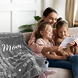 FILO ESTILO Mom and Aunt Fleece Package - Two Quality 320gsm Fleece Blankets for Mom and Aunt, Both in Color Grey