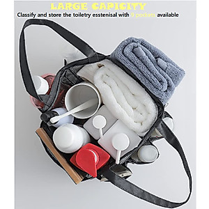 MBVBN Enignic Mesh Shower Caddy Portable for College Dorm Room Essentials, Caddy Organizer, With 8-Pocket Large Capacity For Conditioner, Soap And Other Bathroom Accessories. Camp, Gym, Swim, Beach.